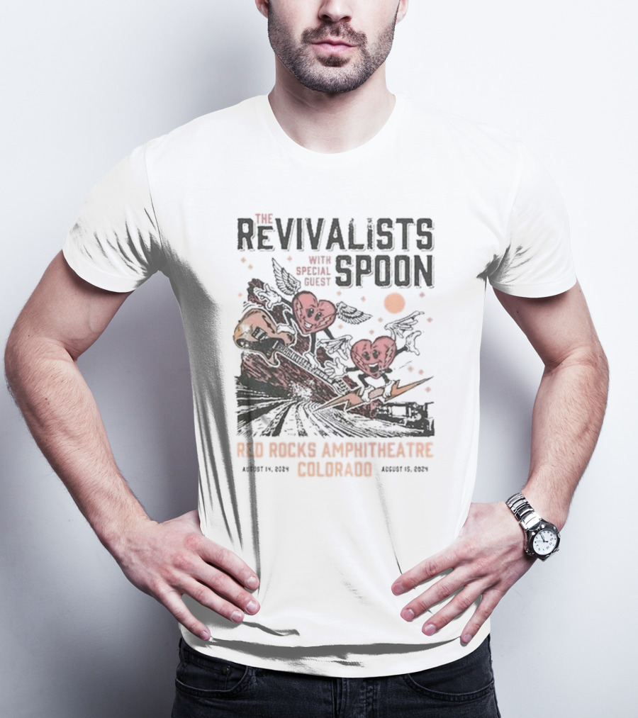 The Revivalists With Spoon Special Guest Red Rocks Amphitheatre August 14 15 T-Shirt