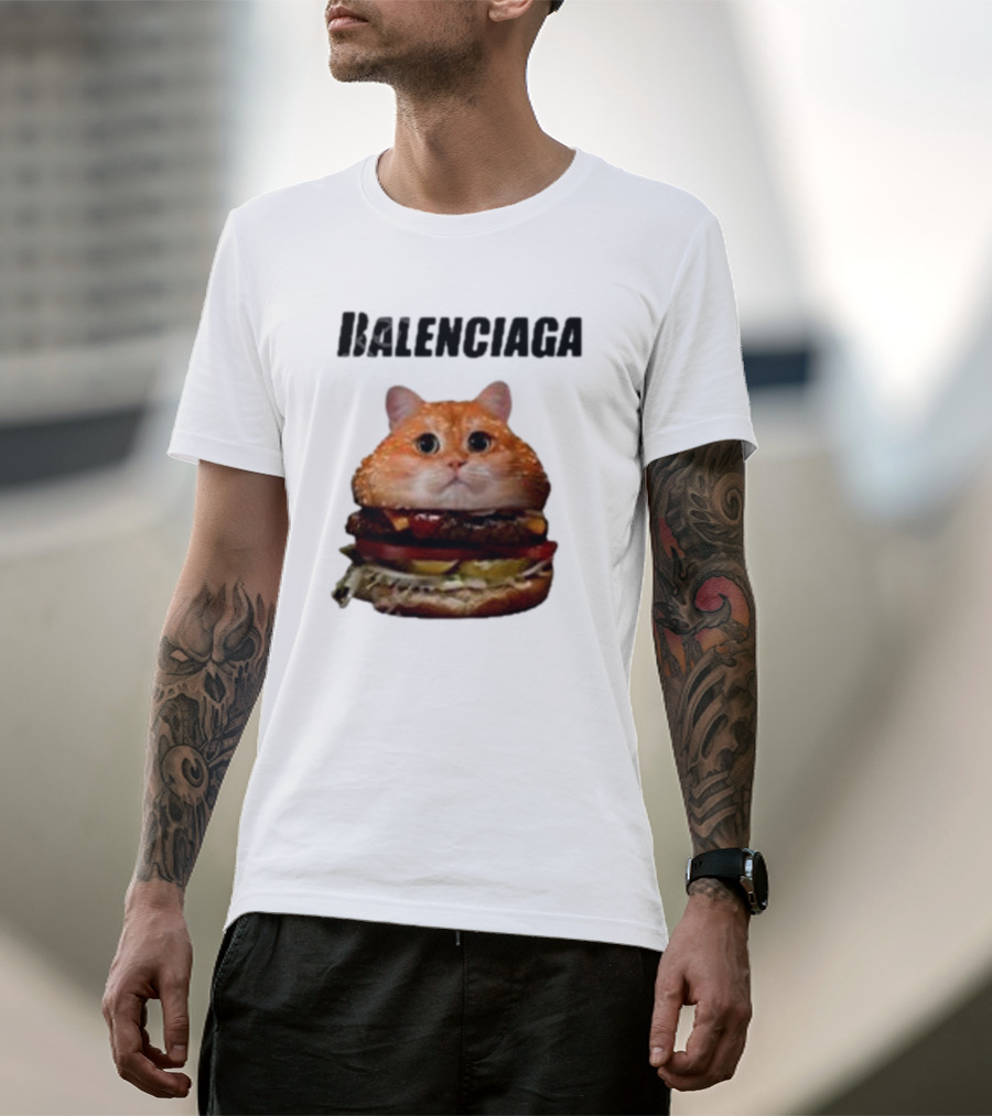 Balenciaga Burger Cat Hot T-Shirt