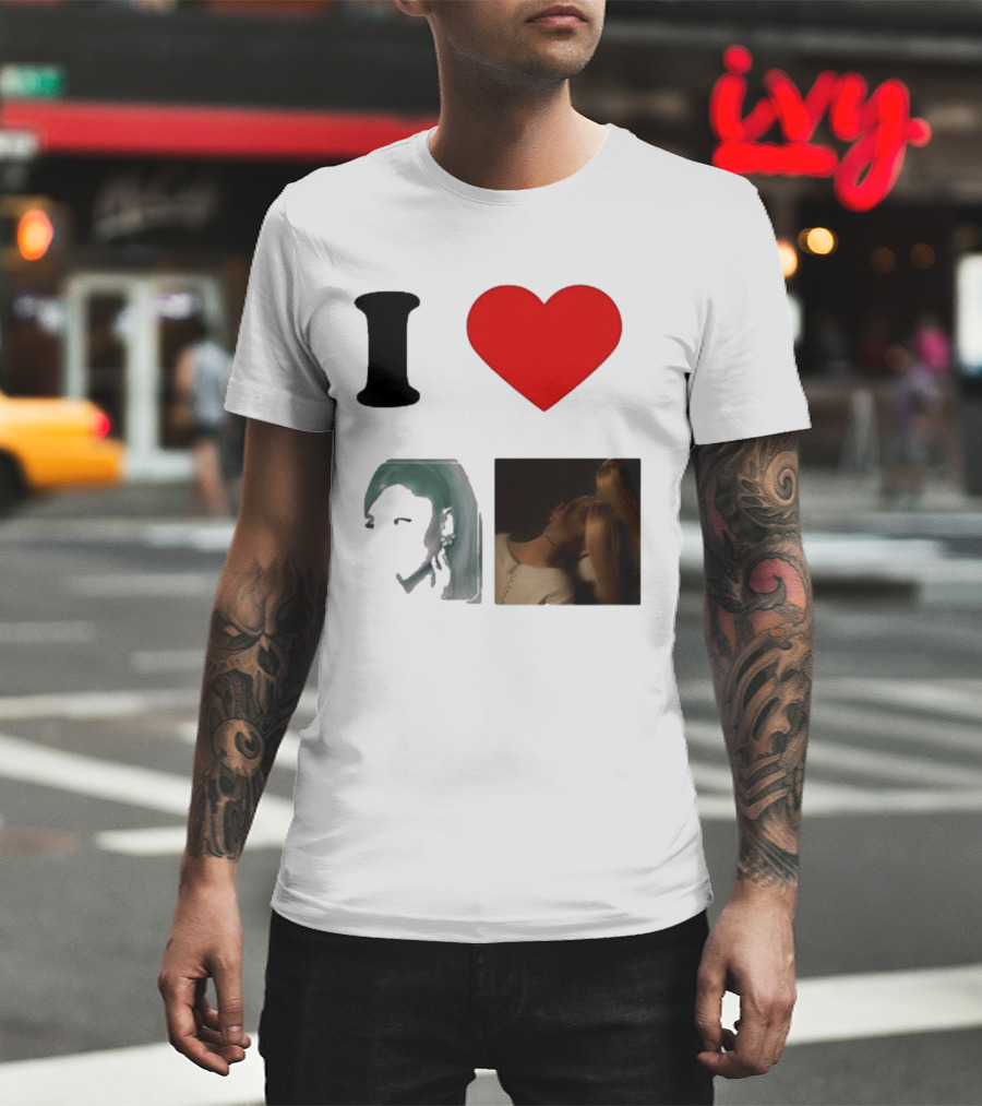 I Love Ariana Grande Cameron Fan Art Duo T-Shirt