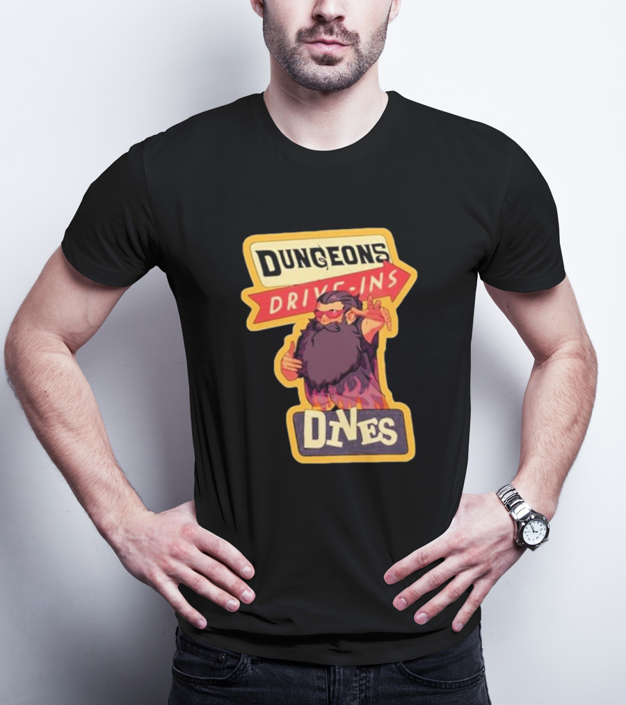 Dungeons Drive-Ins Dives Catskullery Senshi T-Shirt