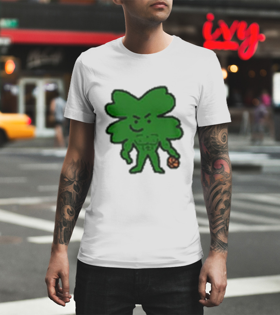 Boston Buff NBA Shamrock Basketball Player T-Shirt