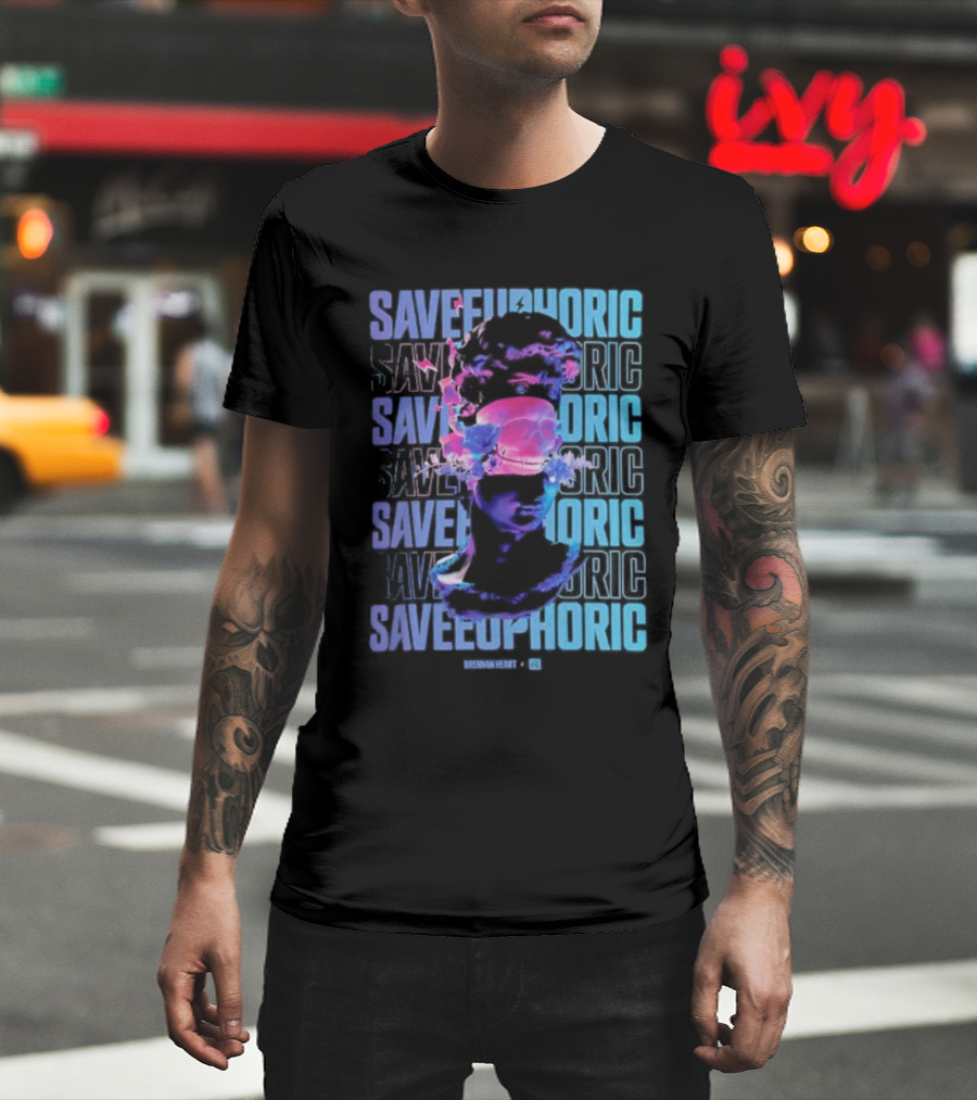 Brennan Heart Save Euphoric Multilayered Neon T-Shirt