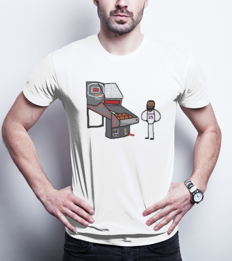 Bron 40k NBA Basketball Shooting Machine 23 T-Shirt