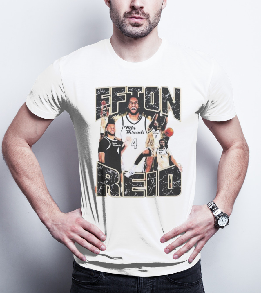 Efton Reid Nila Threads Basketball Player 4 T-Shirt