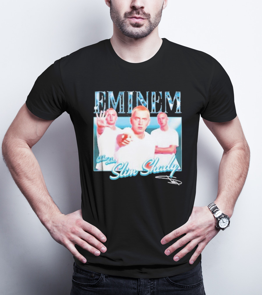 Eminem Eminem Chka Chka Slim Shady Trio Image T-Shirt