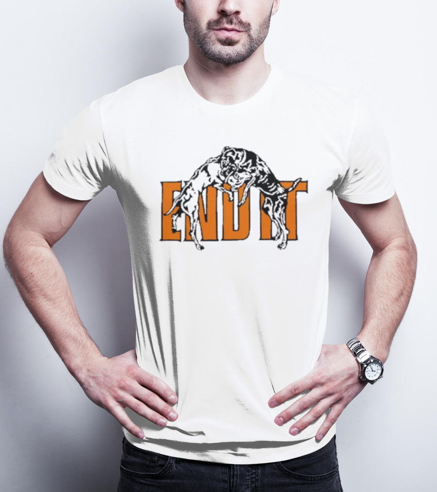 End It Isthatadug Dog Wrestling Emblem T-Shirt