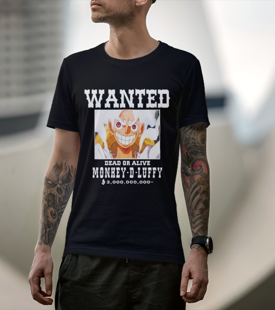 Wanted Dead Or Alive Monkey-D-Luffy $3,000,000,000 Funnyahhtees T-Shirt