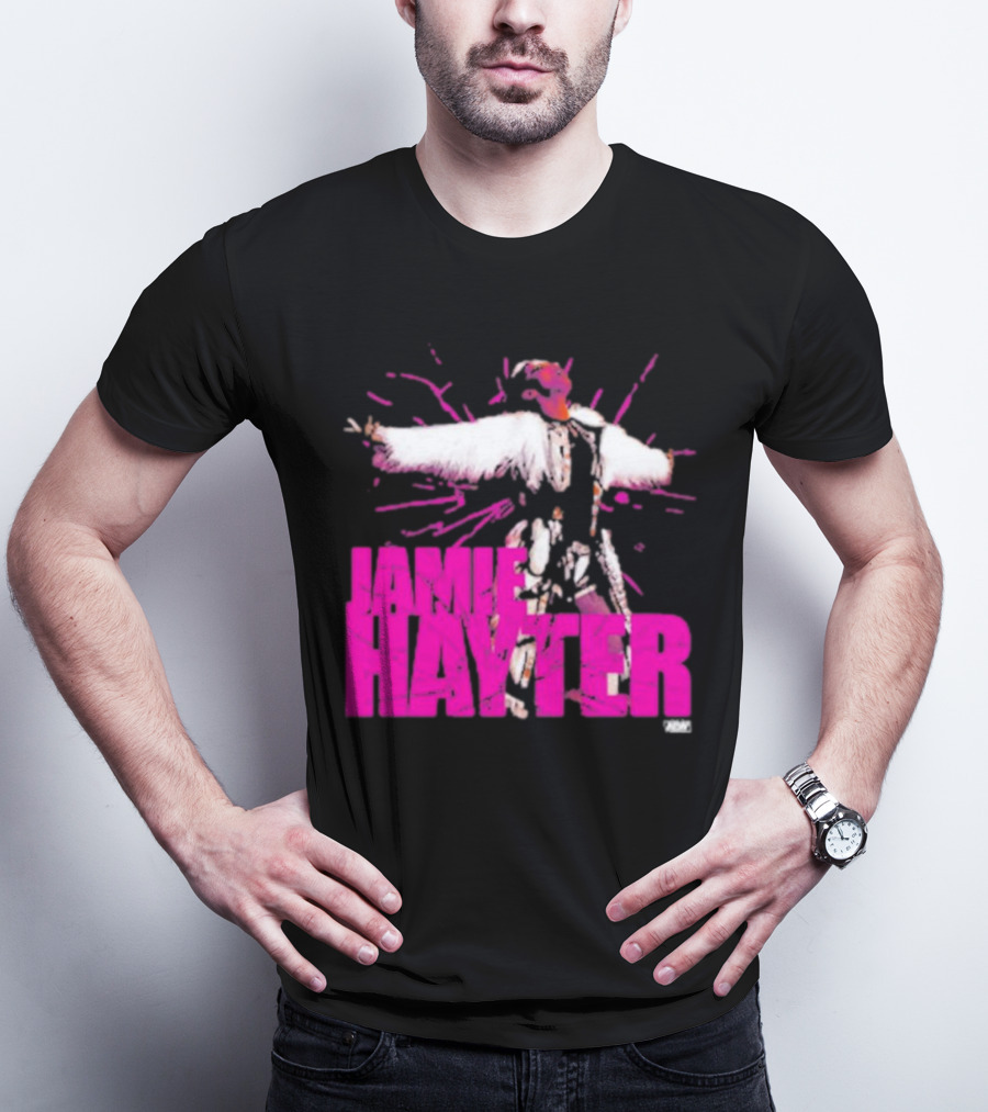 Jamie Hayter Wrestling Star Power Pose AEW Burst T-Shirt