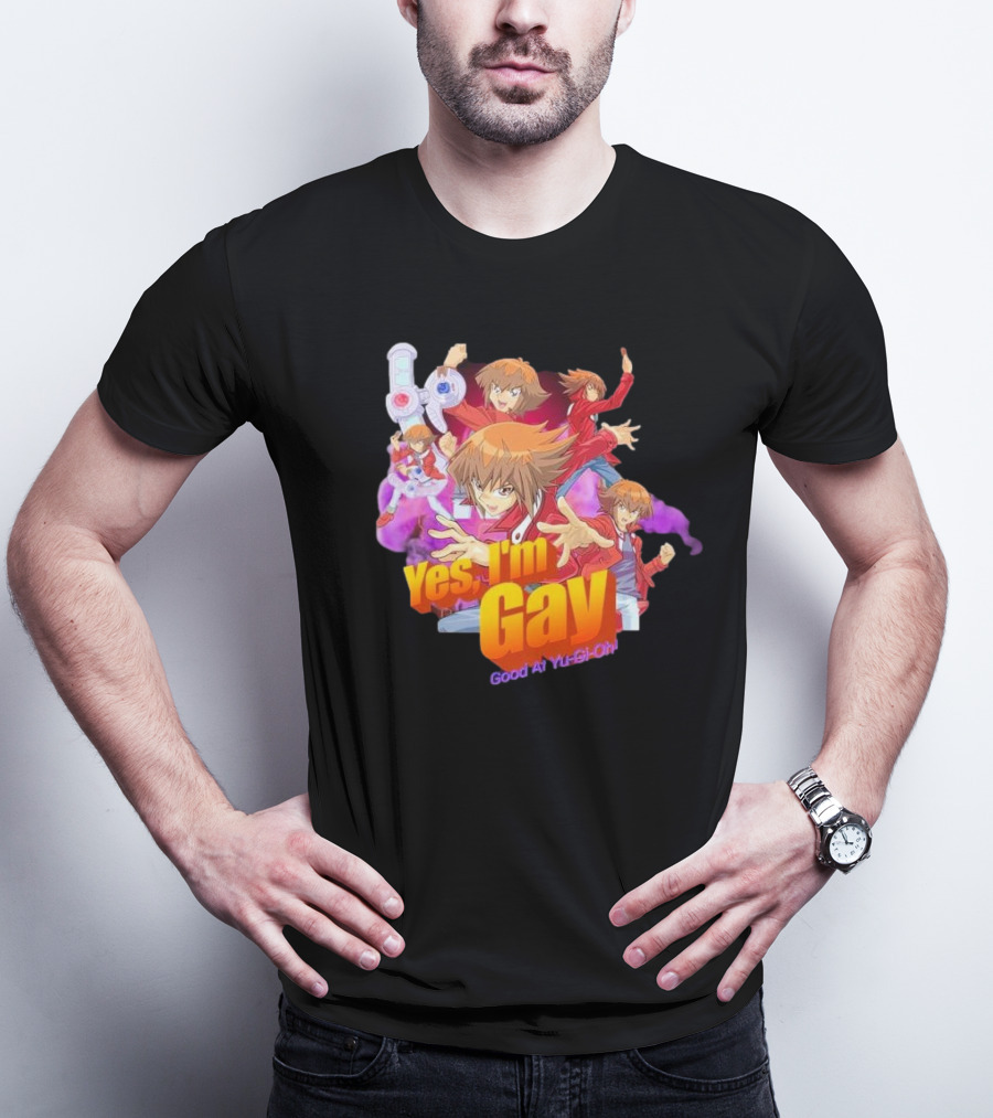 Yes I'm Gay Good At Yu-Gi-Oh Jaden Yuki Anime Character T-Shirt