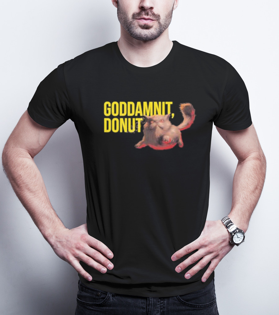 Goddamnit Donut Dungeon Crawler Carl Cat T-Shirt