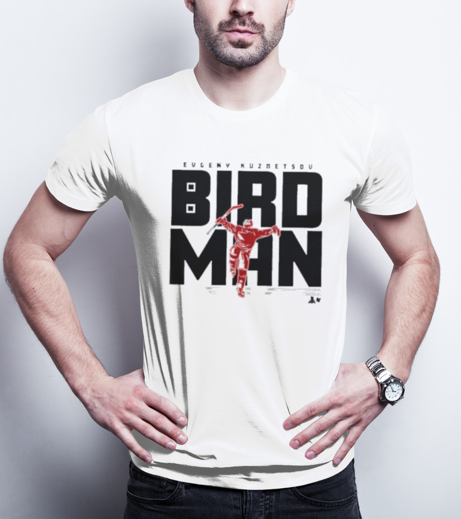 Evgeny Kuznetsov Bird Man Raleigh T-Shirt