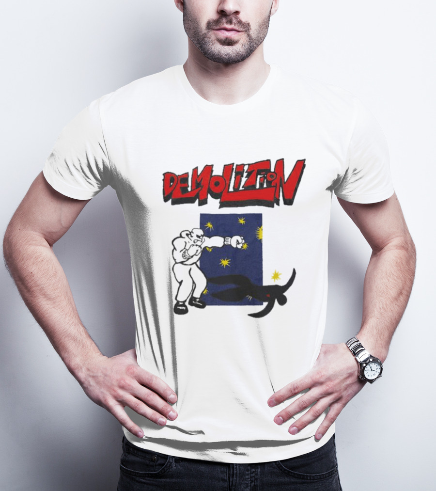 Demolition Extremely Good Boxing Punch Against Starry Night Shadow T-Shirt