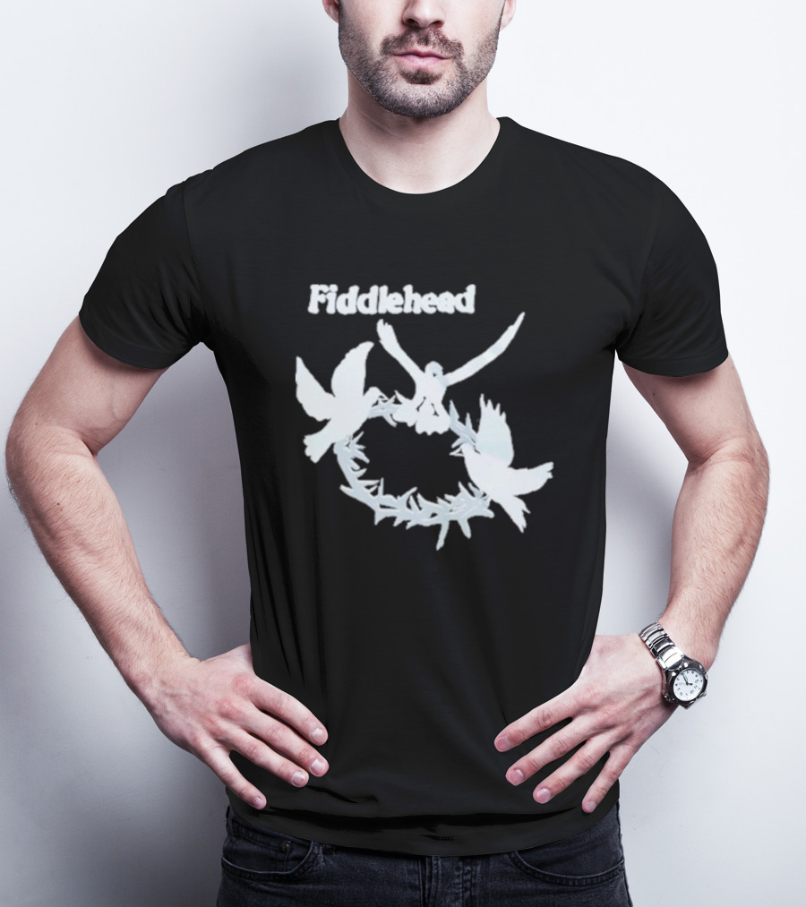 Fiddlehead White Doves In Flight Ring T-Shirt