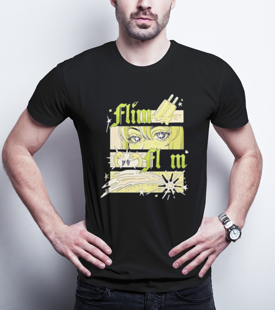 Flim Flam Popsicle Stars Anime Eyes Explosion T-Shirt
