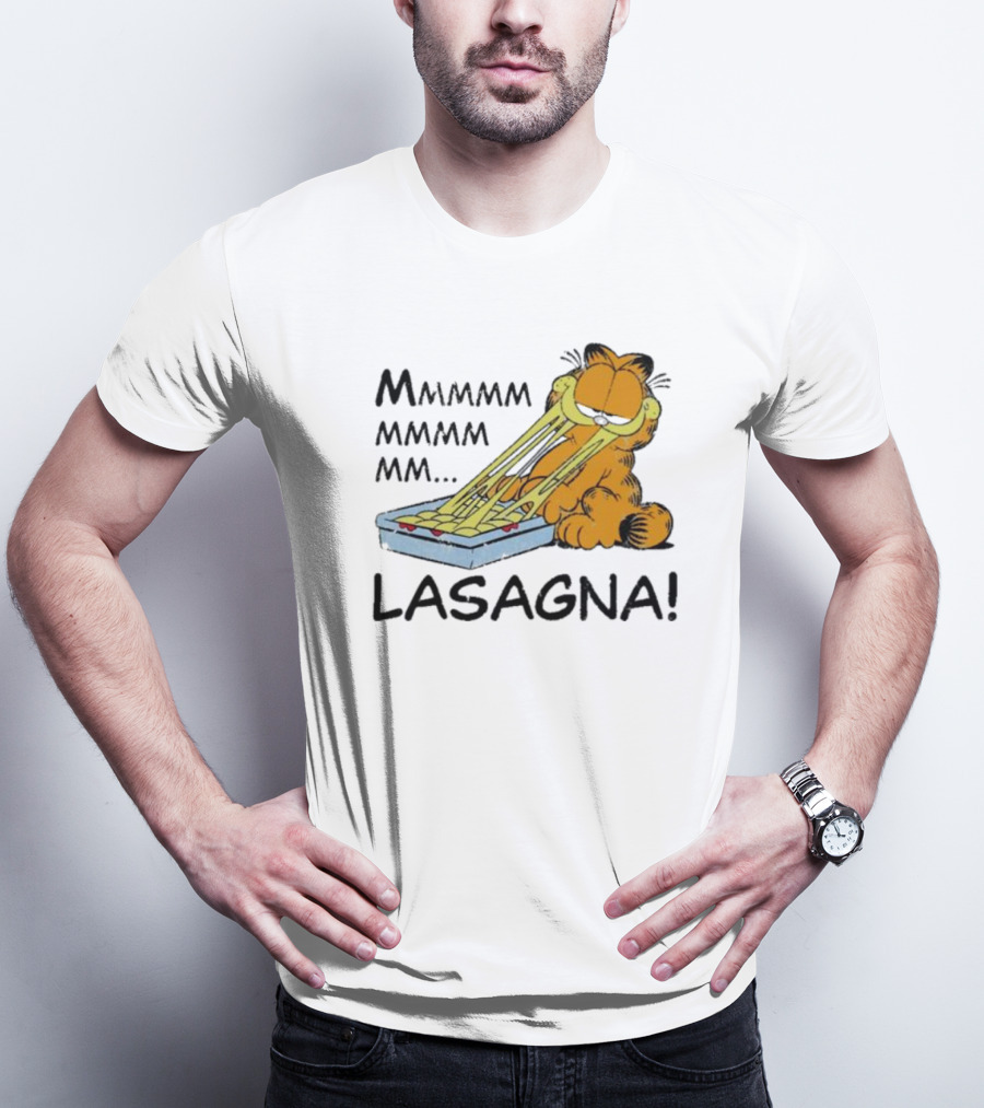 Garfield Mmmmmmmm MM Lasagna T-Shirt
