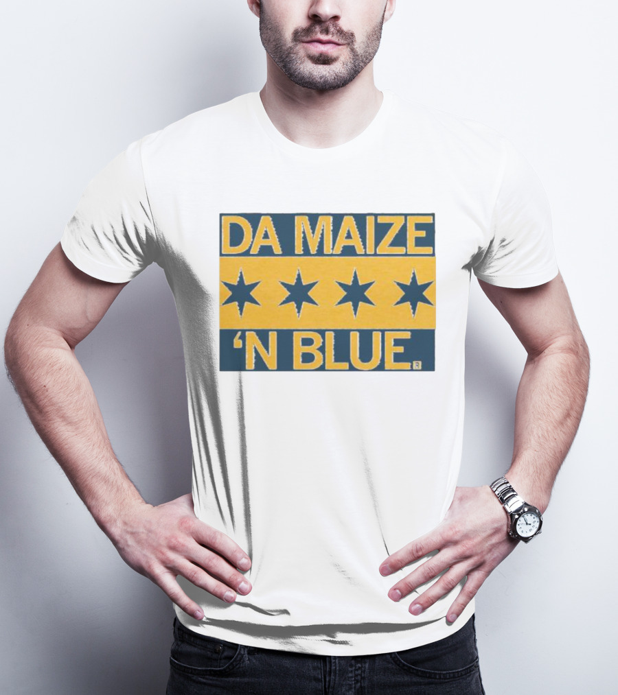 Da Maize N Blue Four Stars T-Shirt