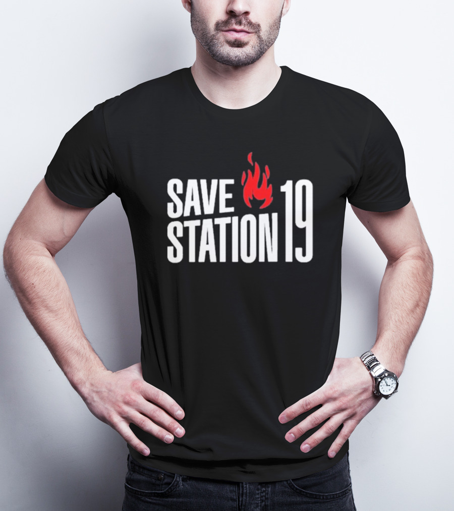 Save Station 19 Fire Flame T-Shirt