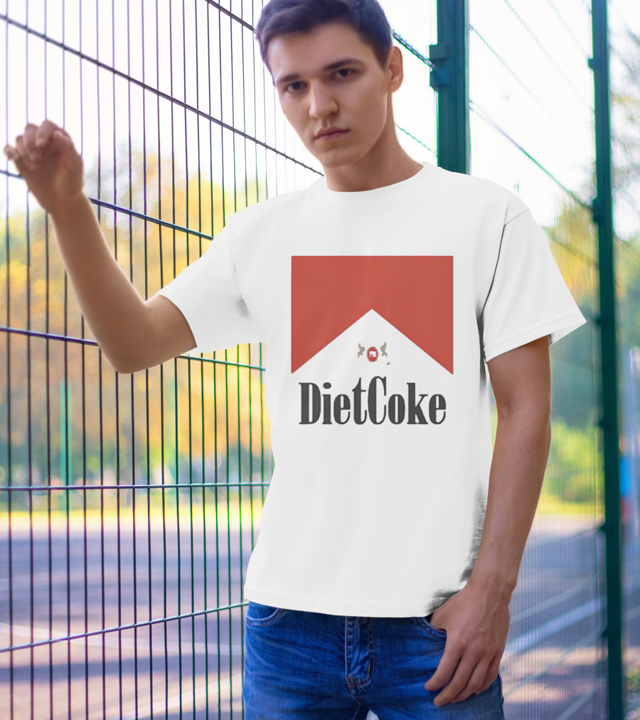 Diet Coke Marlboro Parody Cigarettes T-Shirt