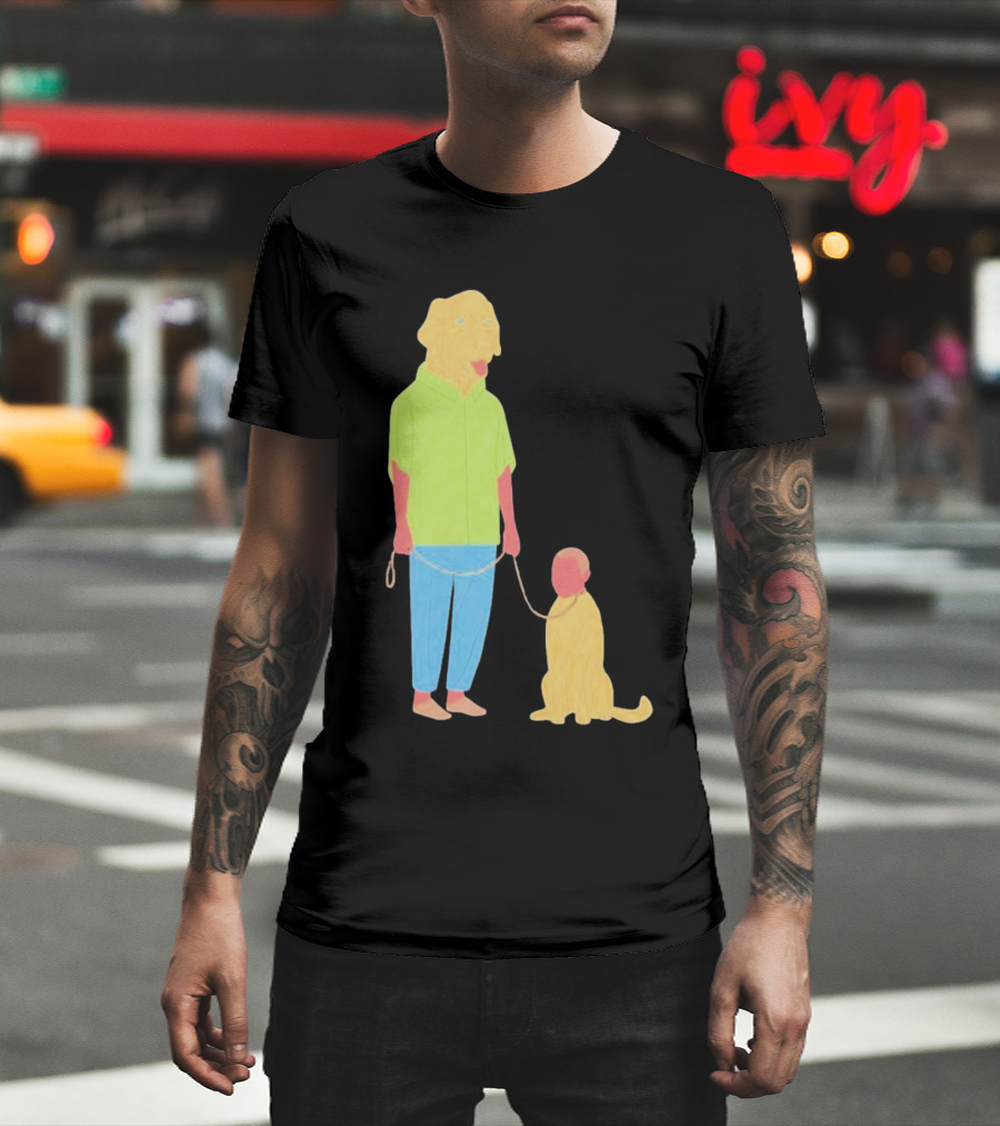Dogswap Staselė Jakunskaitė Human Dog Head Swap T-Shirt