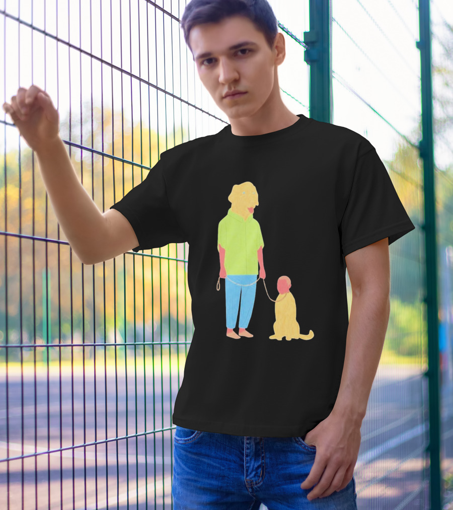 Dogswap Staselė Jakunskaitė Human Dog Head Swap T-Shirt