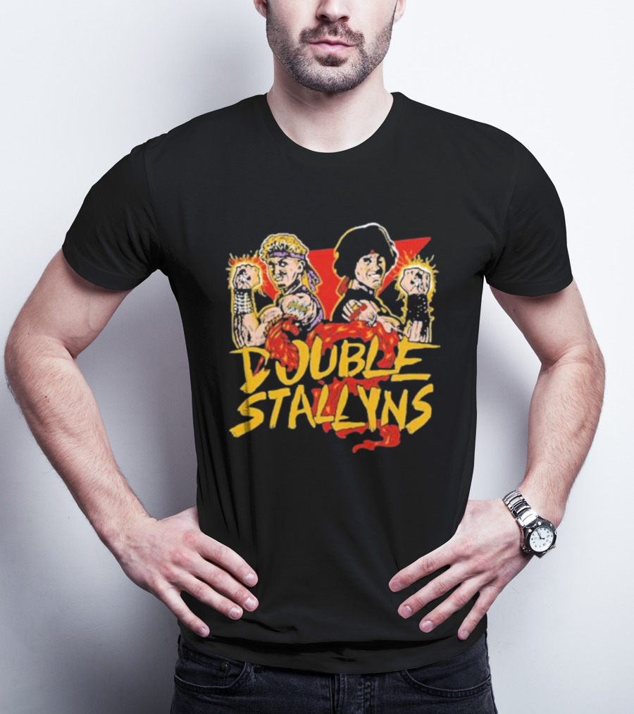 Double Stallyns Retro Cartoon Band Duo T-Shirt