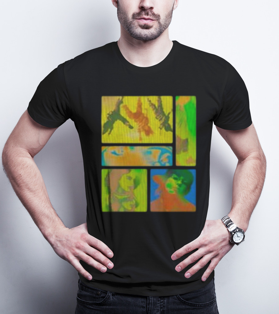 Billie Eilish Birds Of A Feather Collage Thermal Multicolor Portraits T-Shirt