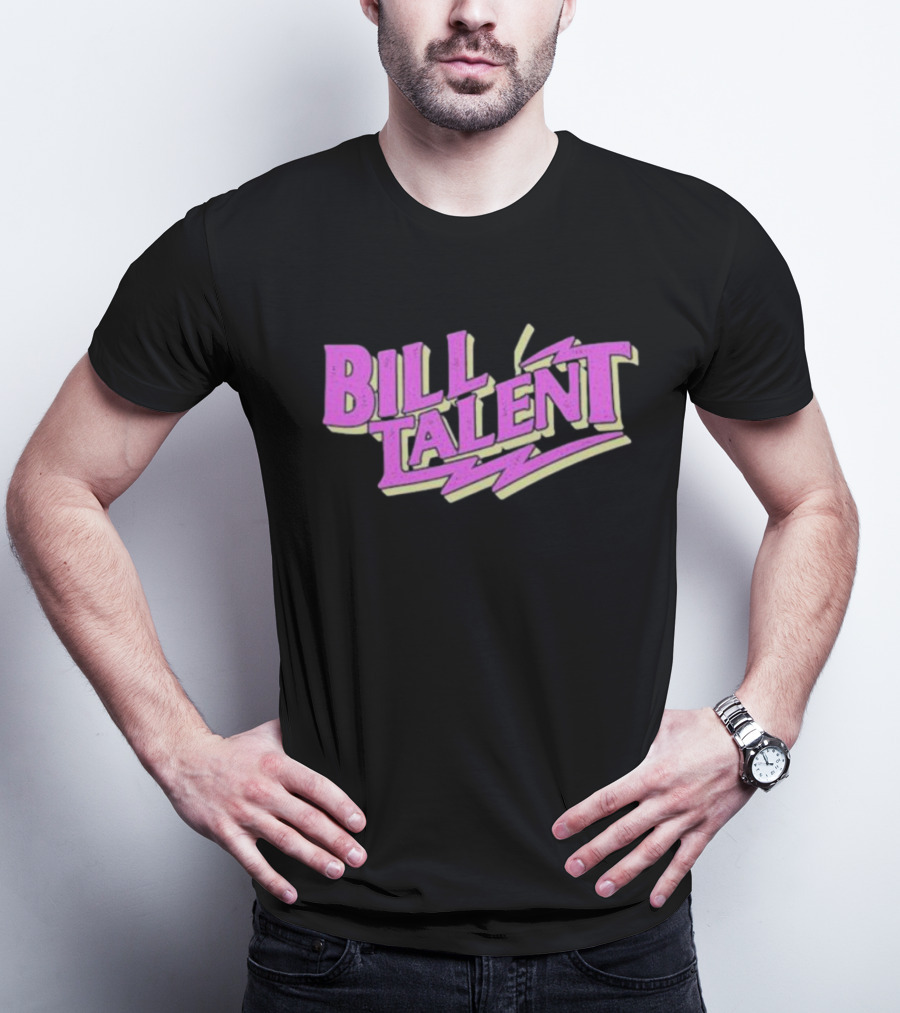 Billy Talent Band Neon Pink Lightning T-Shirt
