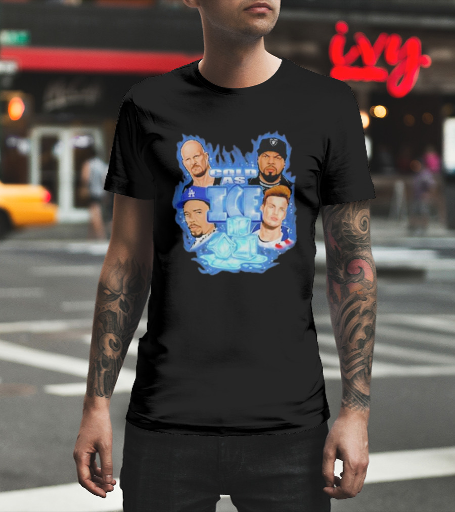 Cold As Ice Famous People Rap And Wrestling Legends T-Shirt