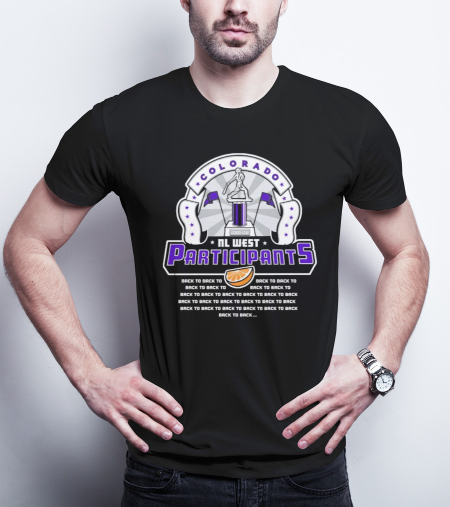 Colorado NL West Participants Back To Back Good Job Orange Slice T-Shirt