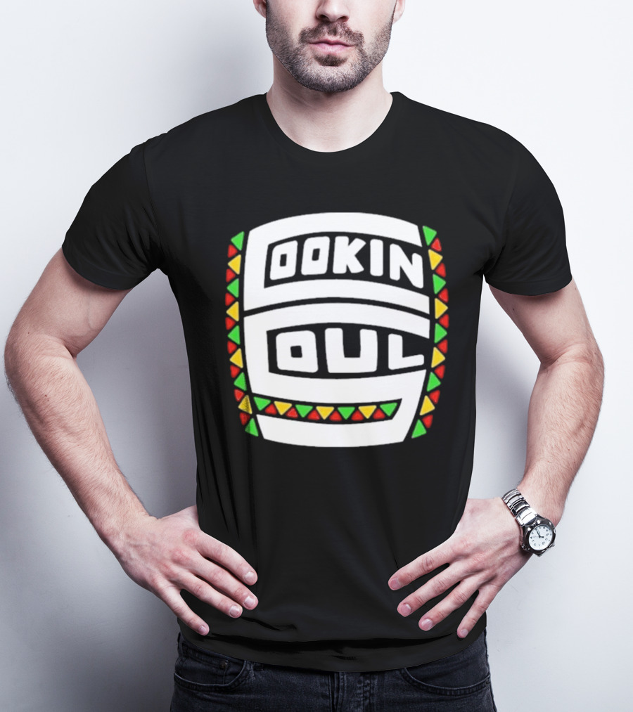 Cookin Soul Logo African Pattern Colors T-Shirt