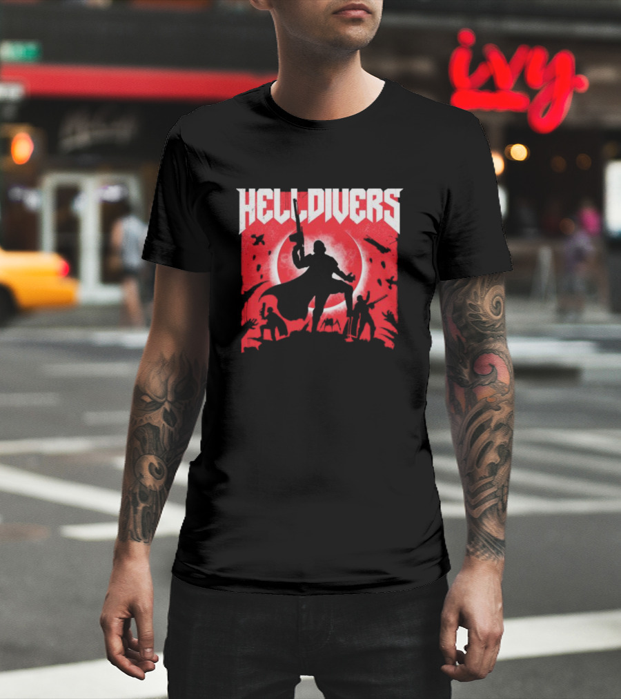 Helldivers Red Moon Battle T-Shirt