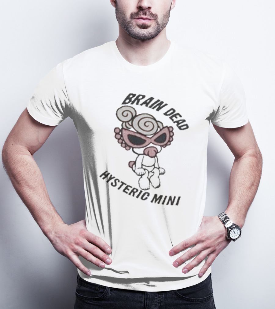 Hysteric Mini Brain Dead Ribbed Character With Sunglasses T-Shirt