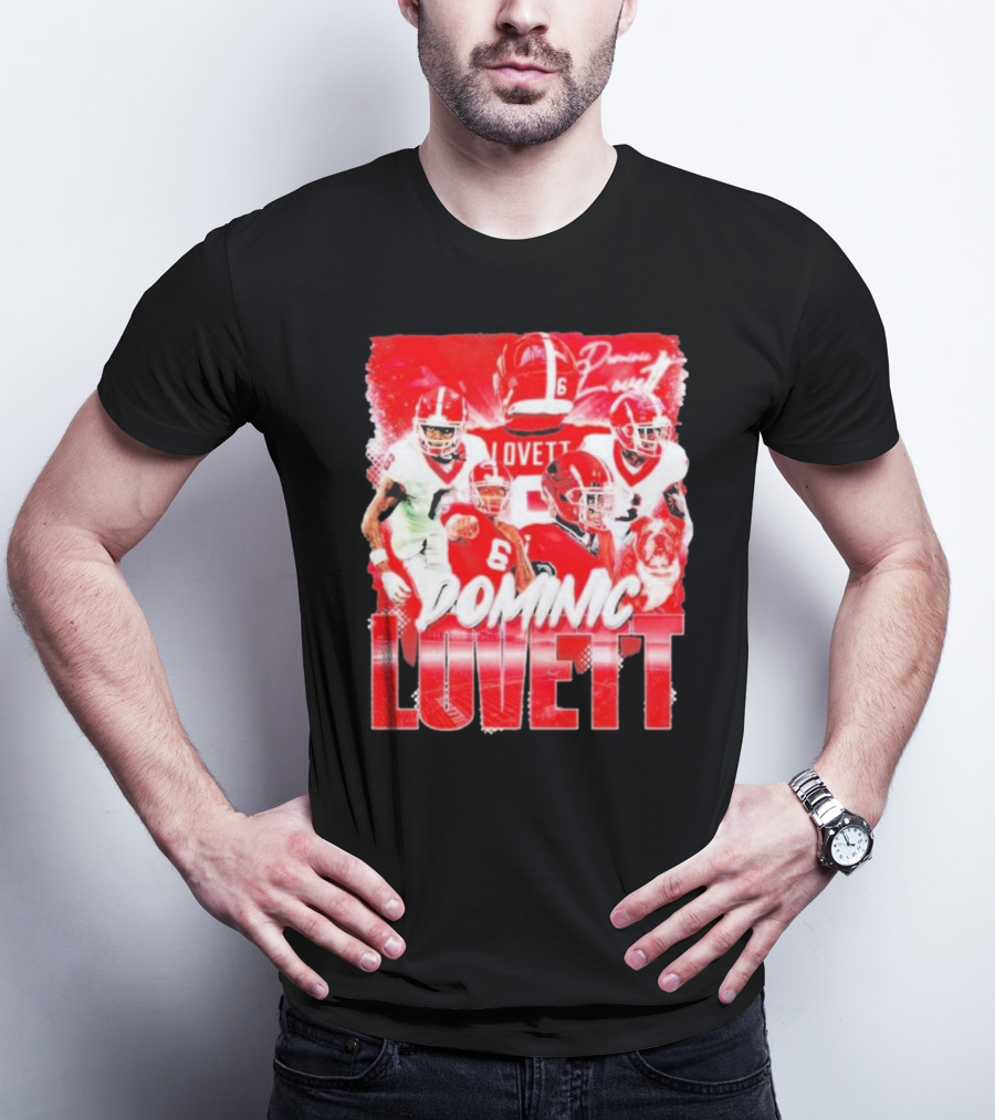 Georgia Bulldogs Dominic Lovett Football Sportswear T-Shirt