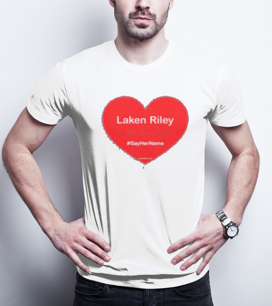 Laken Riley America's Girl #SayHerName Heart T-Shirt