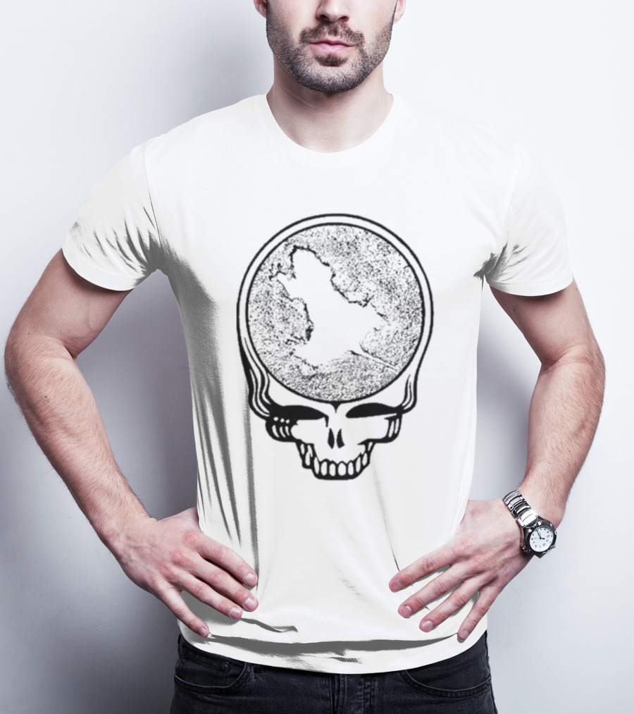 Grateful Dead X Rat Hole Steal Your Face Arctic Skull T-Shirt