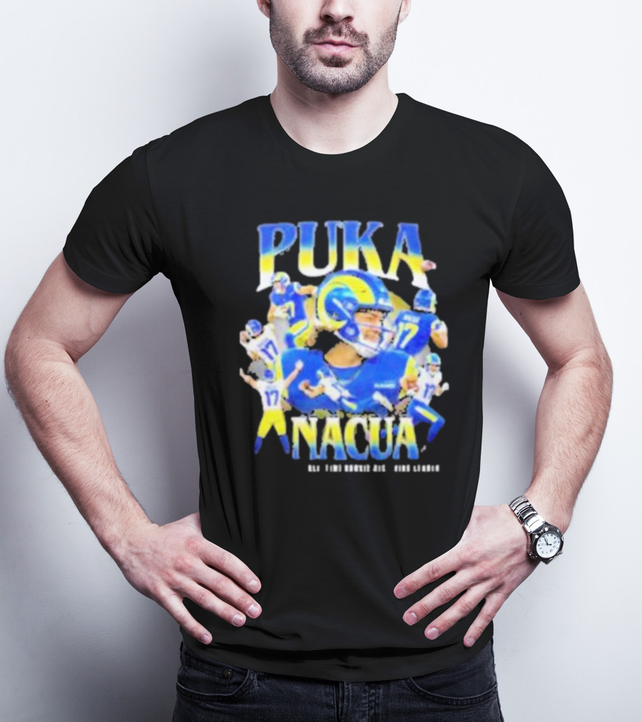 Puka Nacua Rams Rookie NFL King 17 T-Shirt
