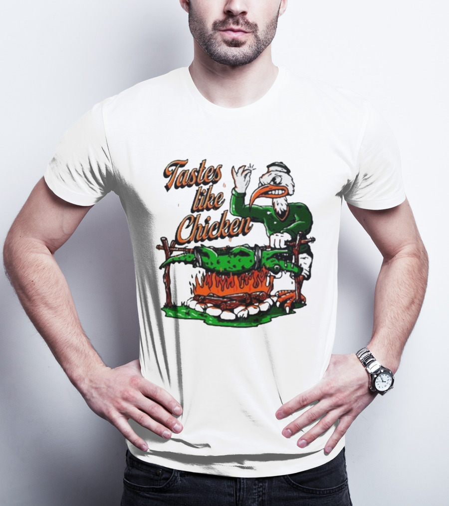 Miami Hurricanes Rivalry Gator Roast Tastes Like Chicken T-Shirt