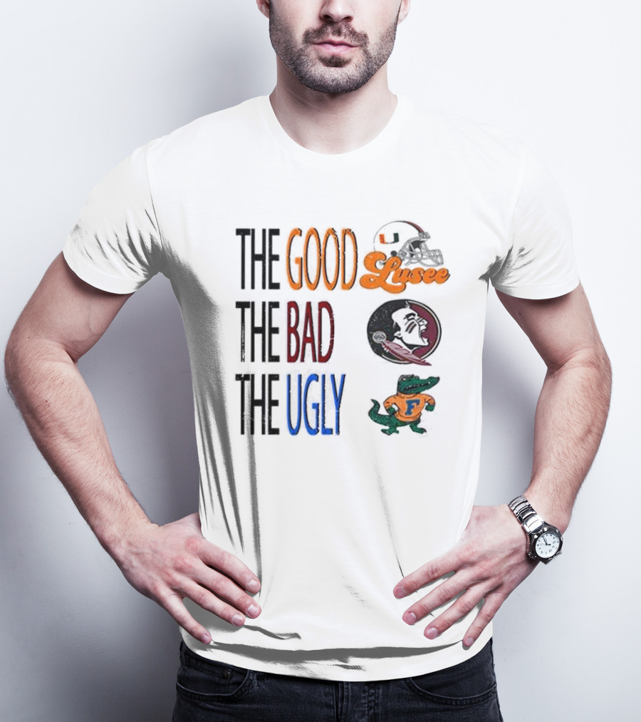 University Of Miami The Good The Bad The Ugly Hurricanes Seminoles Gators T-Shirt