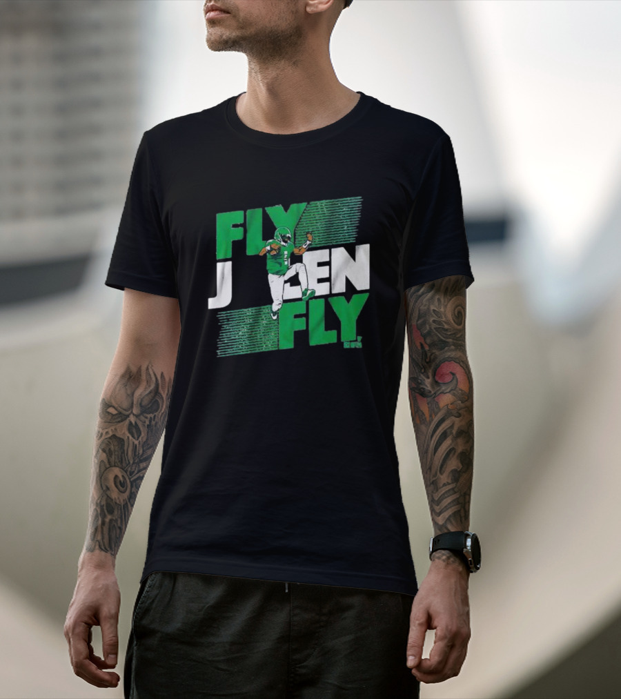 Fly Jalen Fly Green Football T-Shirt
