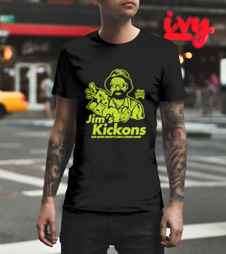 Jim’s Kickons Third Degree Gurns Old Mate Jimmy’s Just A Bump Away T-Shirt
