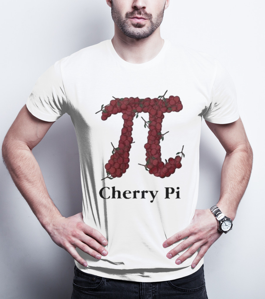 Cherry Pi Jon Hurwitz π Symbol Made Of Red Cherries T-Shirt
