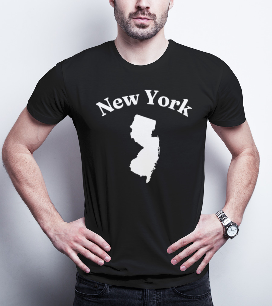 New York New Jersey Map T-Shirt