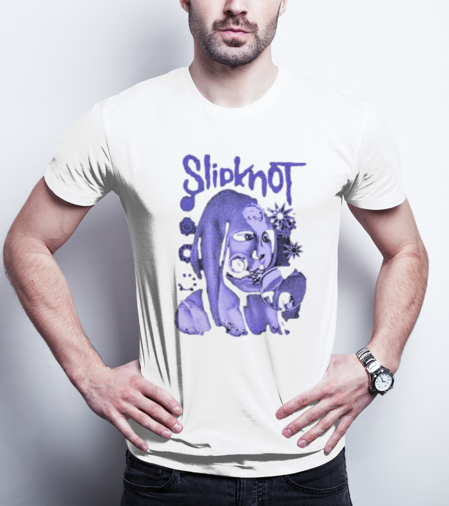 Slipknot Inbetween Shapes Abstract Masked Figure With Geometric T-Shirt