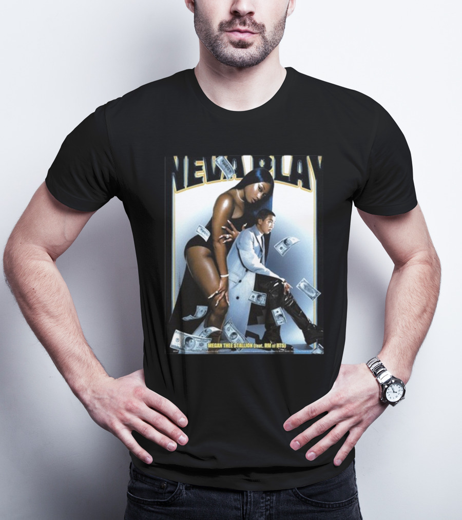 Neva Play Megan Thee Stallion Feat RM Of BTS Money Rain T-Shirt