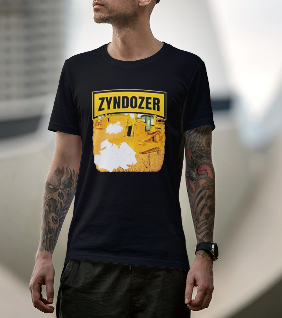 Zyndozer Funny Ahh Tees Bulldozer Image T-Shirt
