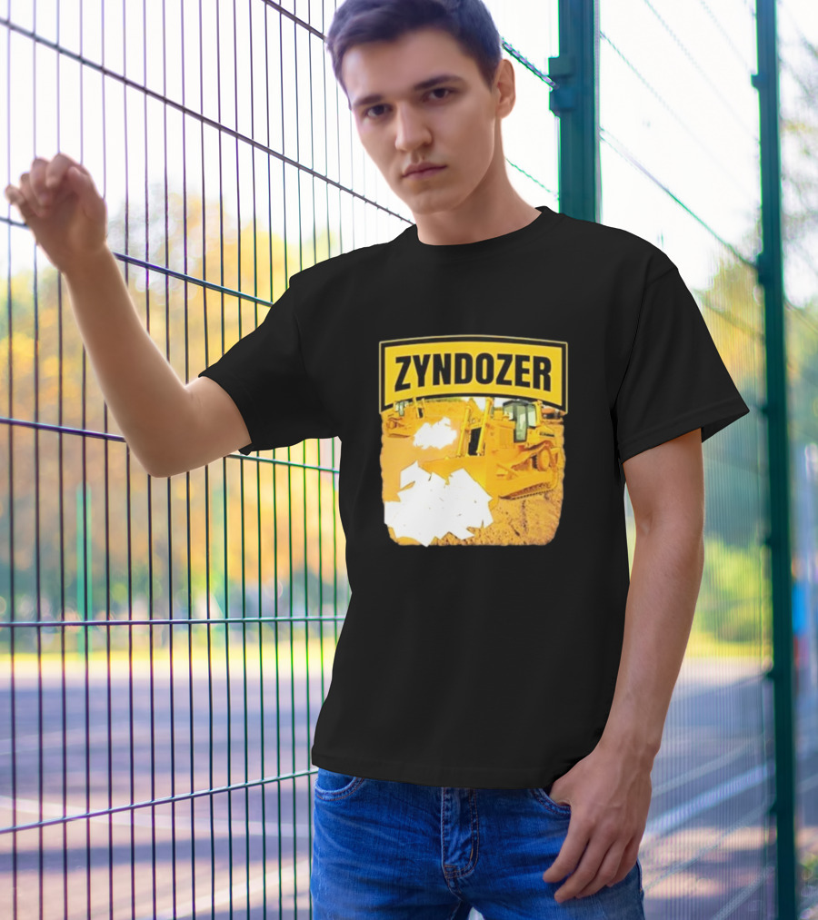 Zyndozer Funny Ahh Tees Bulldozer Image T-Shirt