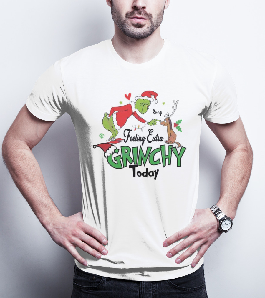Grinch Boop Feeling Extra Grinchy Today T-Shirt