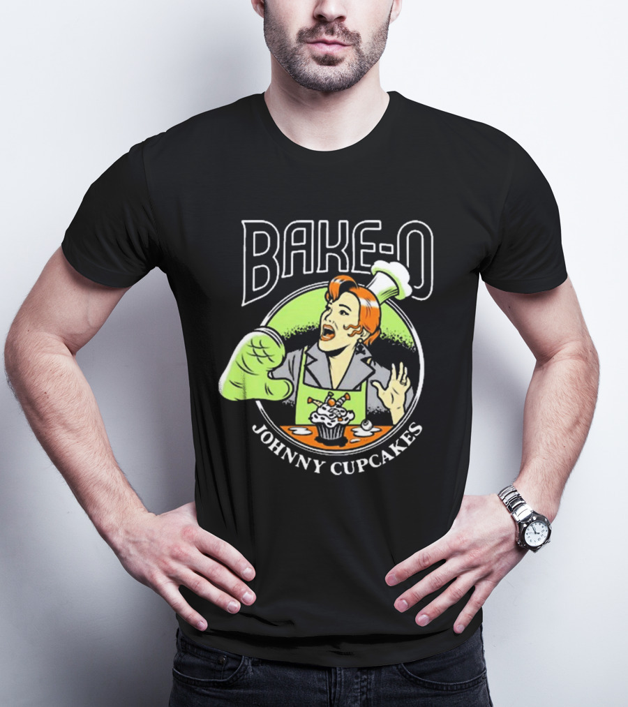 BAKE-O Johnny Cupcakes Retro Chef Cupcake Explosion T-Shirt