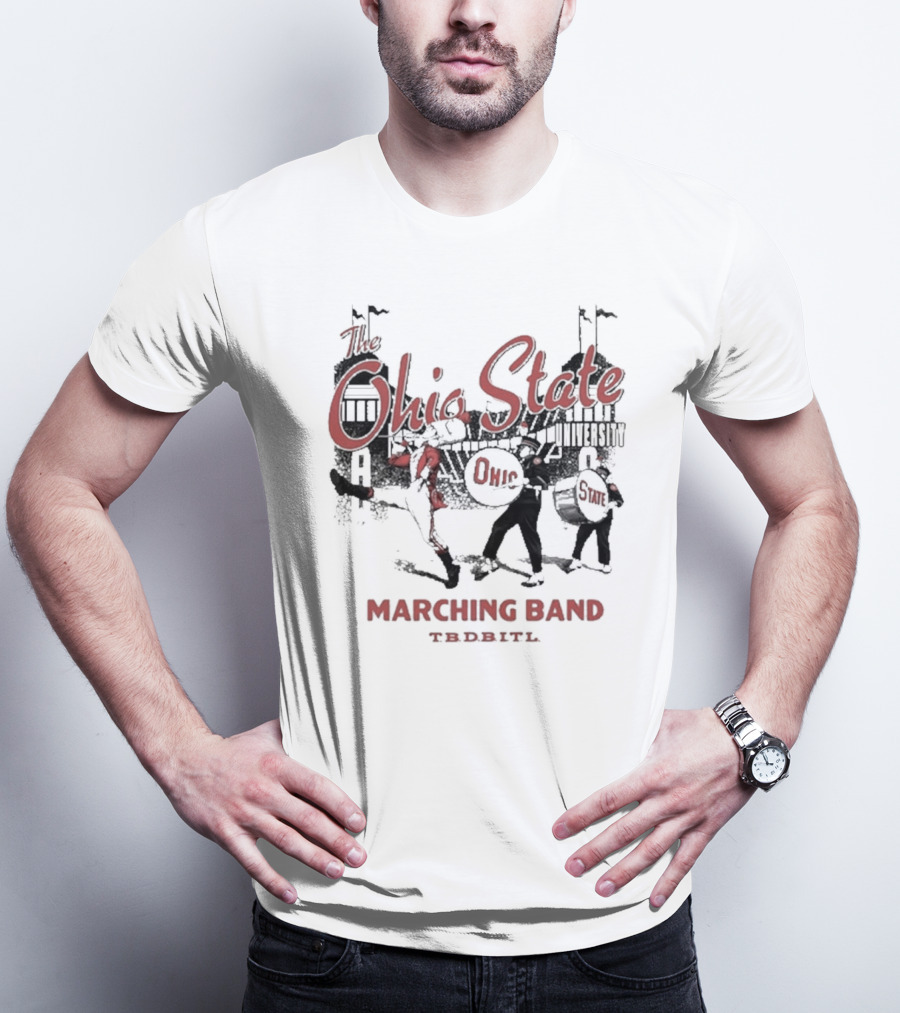 Ohio State University Marching Band TDBITL Ohio State Buckeyes Mitchell And Ness T-Shirt