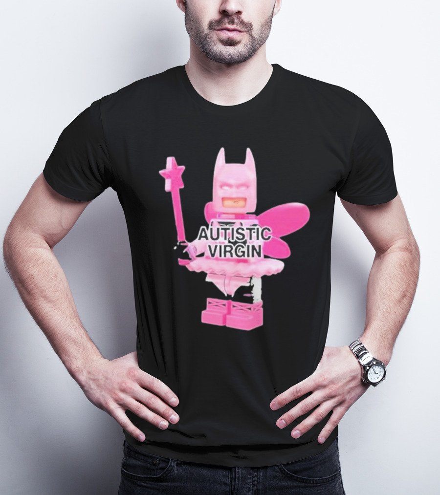 Autistic Virgin Pink Lego Fairy Batman T-Shirt
